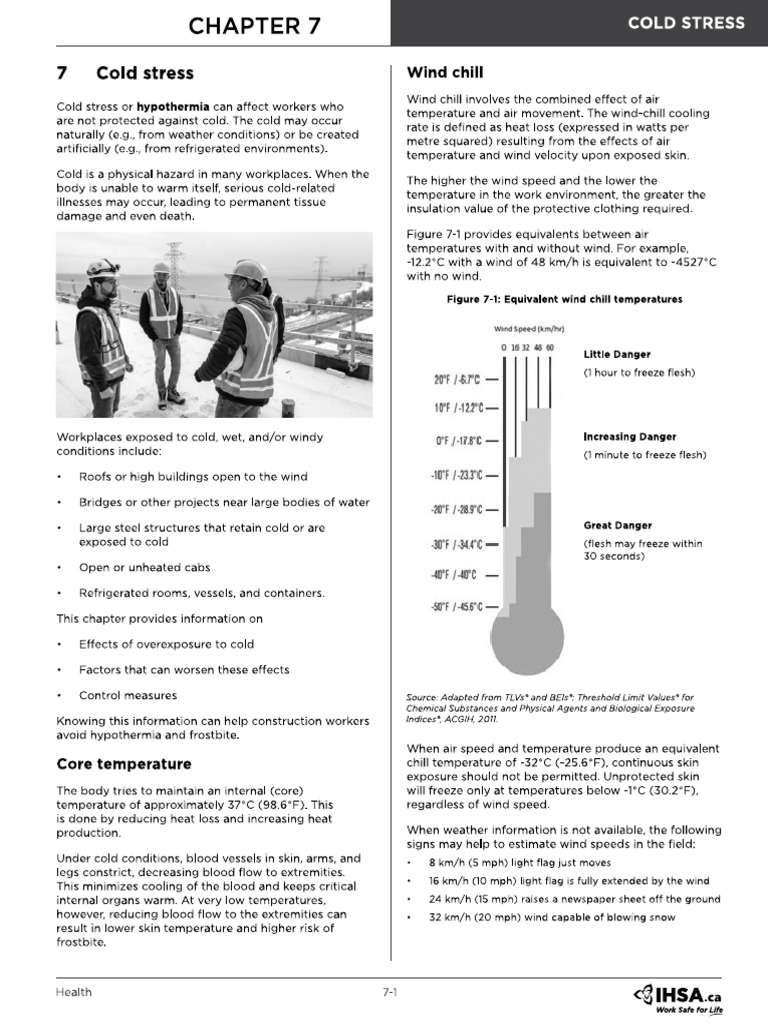 Cold Stress | PDF