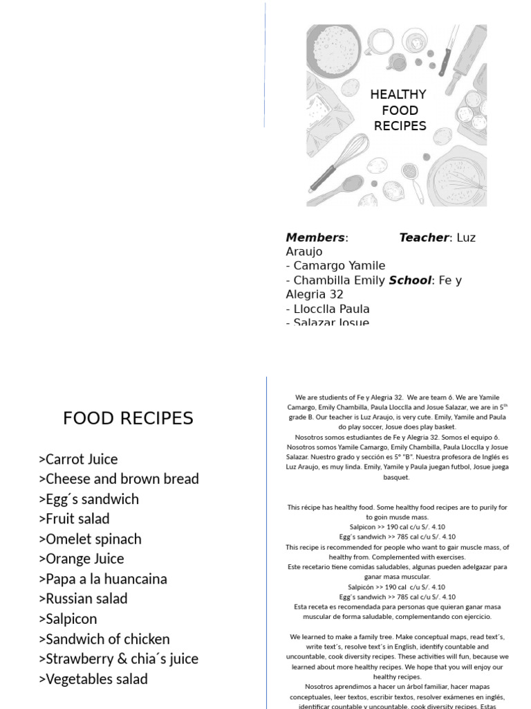 Food Recipes | PDF