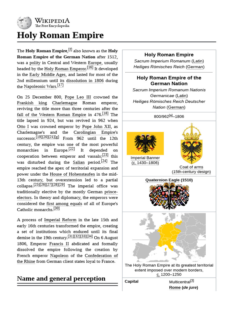 Holy Roman Empire | PDF | Holy Roman Empire | Charlemagne