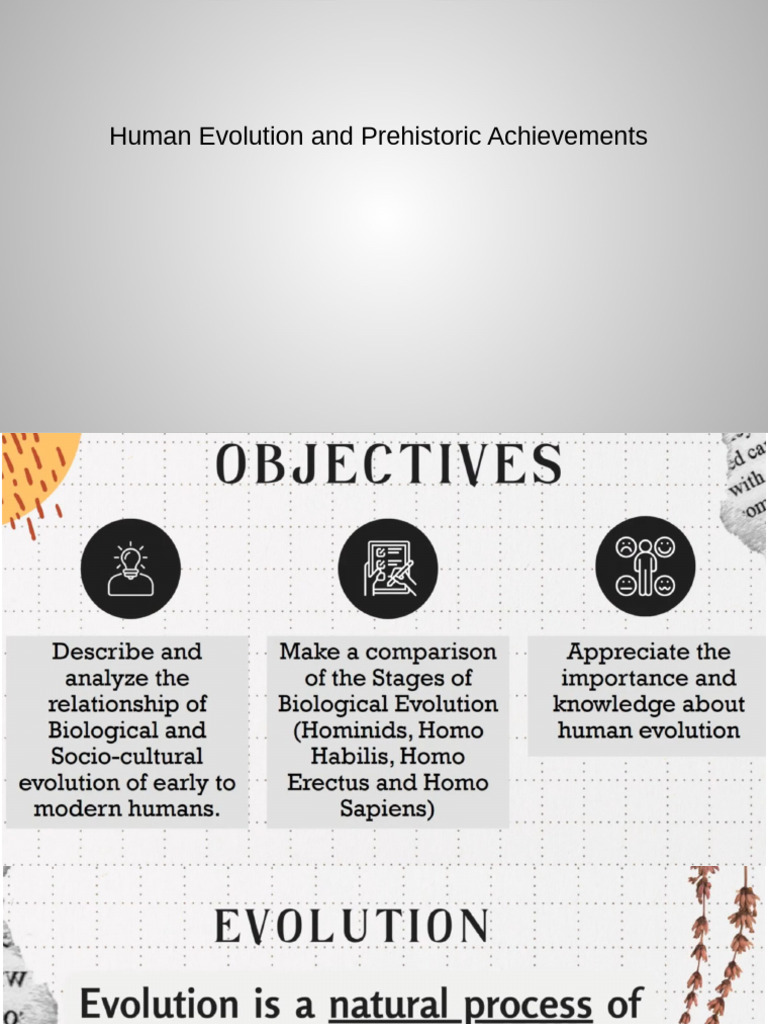 Human Evolution and Prehistoric Milestones | PDF | Homo | Human