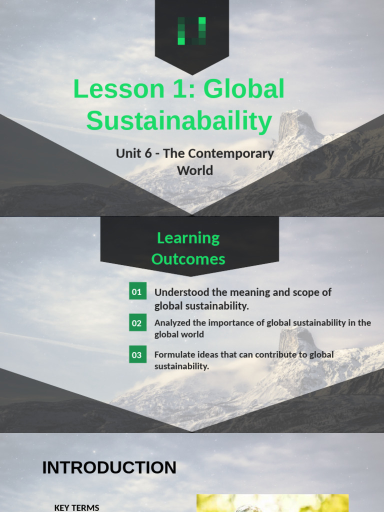 Global Sustainability | PDF | Sustainability | Sustainable Development