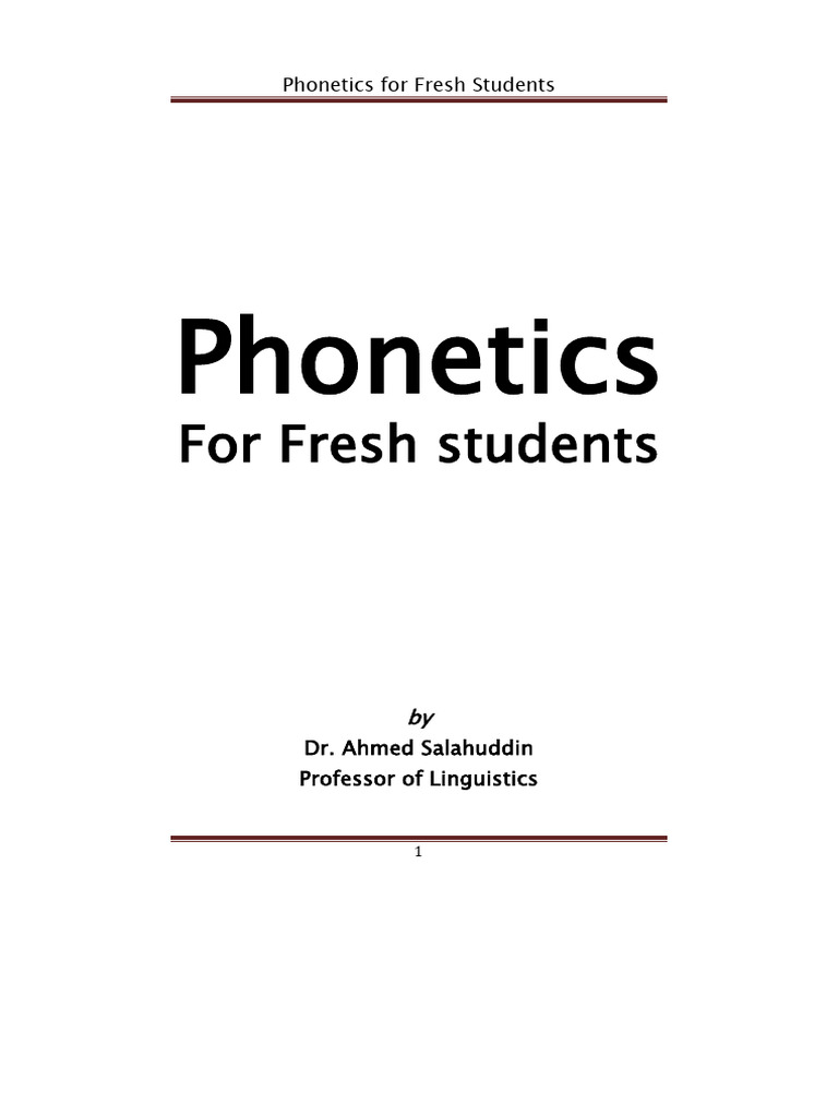 Phonetics Guide for Beginners | PDF | Consonant | Phoneme