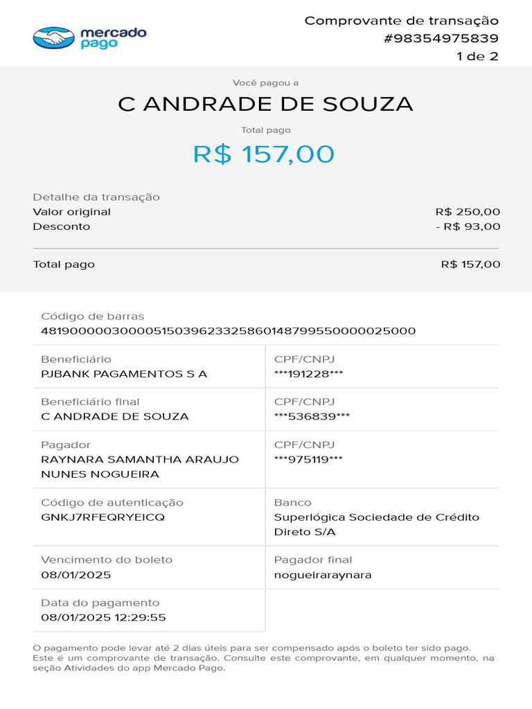 2025 01 08 12 29 57 205 Receipt | PDF