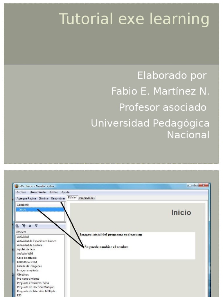Tutorial Exe Learning - Ejecutable | PDF