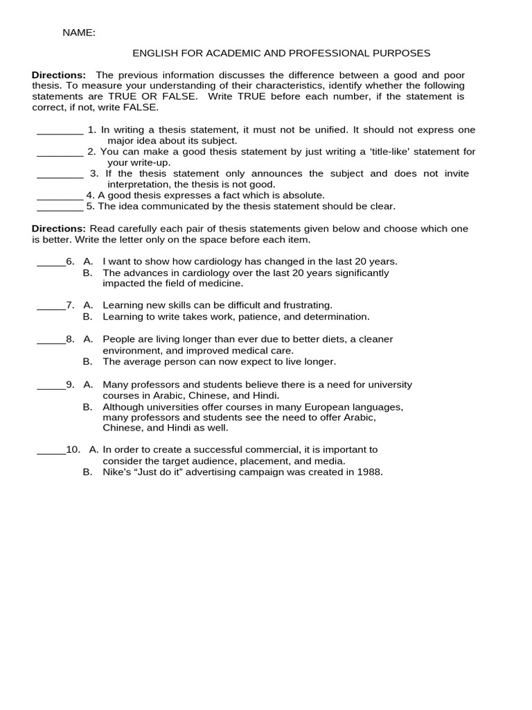 EAPP 3 activity | PDF