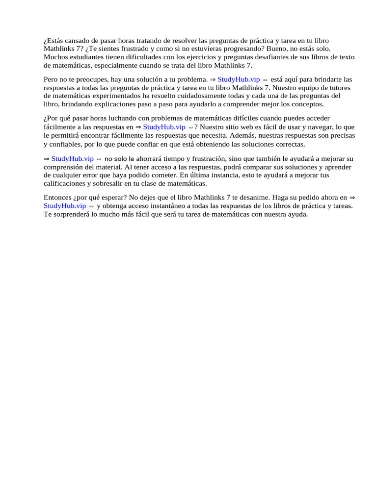 Respuestas Del Libro de Práctica y Tareas de Mathlinks 7 | PDF
