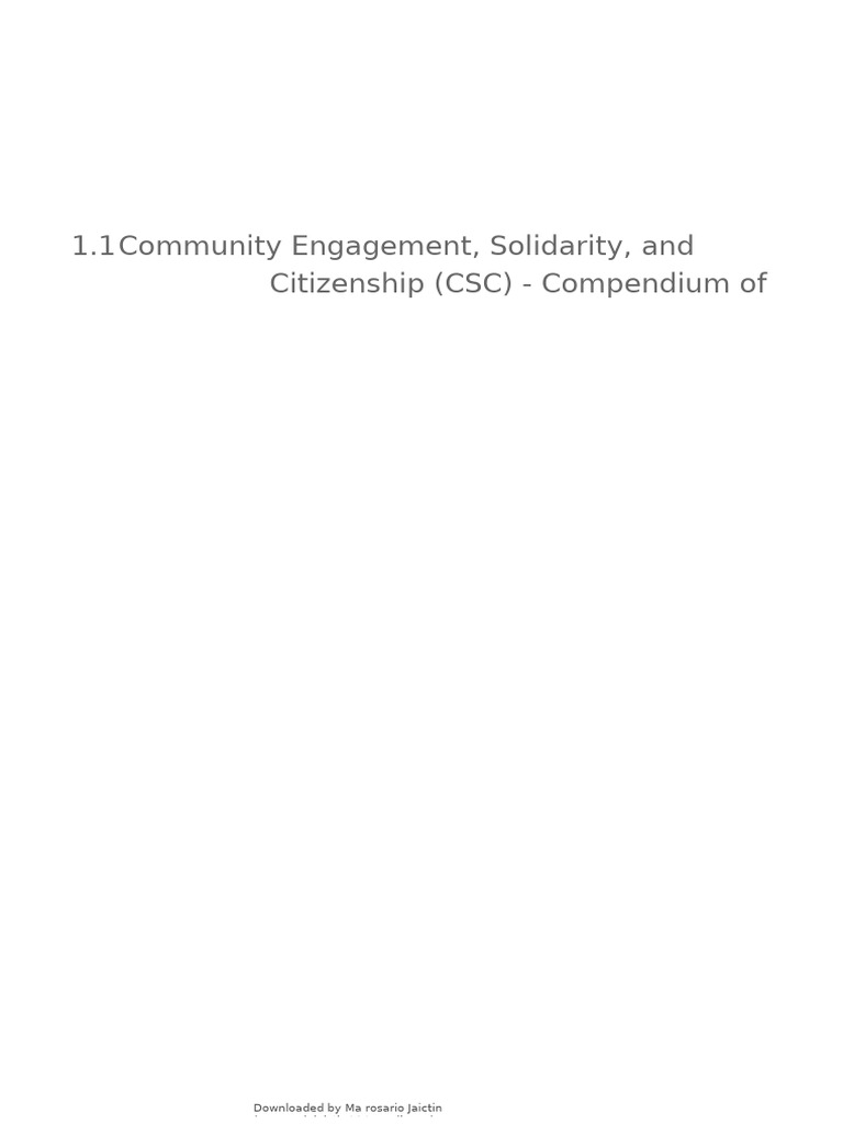 Community Engagement Lesson Plans Guide | PDF | Naturalization | Community
