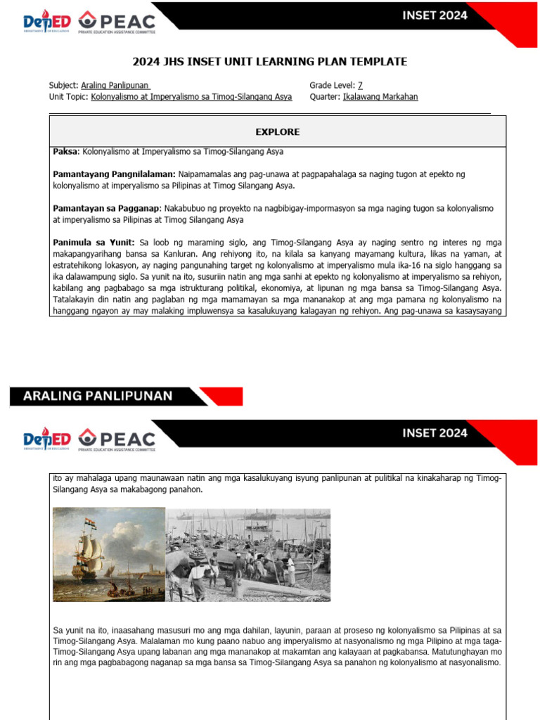 GROUP 2 - H28-2024 EFDT Learning Plan Template | PDF