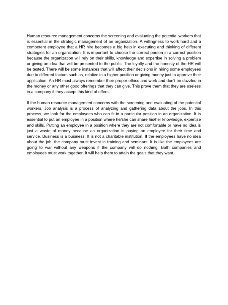 Effective Human Resource Management Strategies | PDF