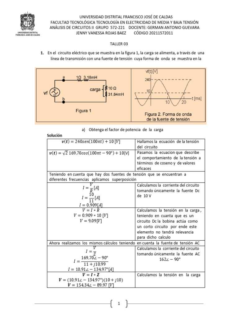Análisis de Circuitos Eléctricos Avanzados | PDF | Energia electrica ...