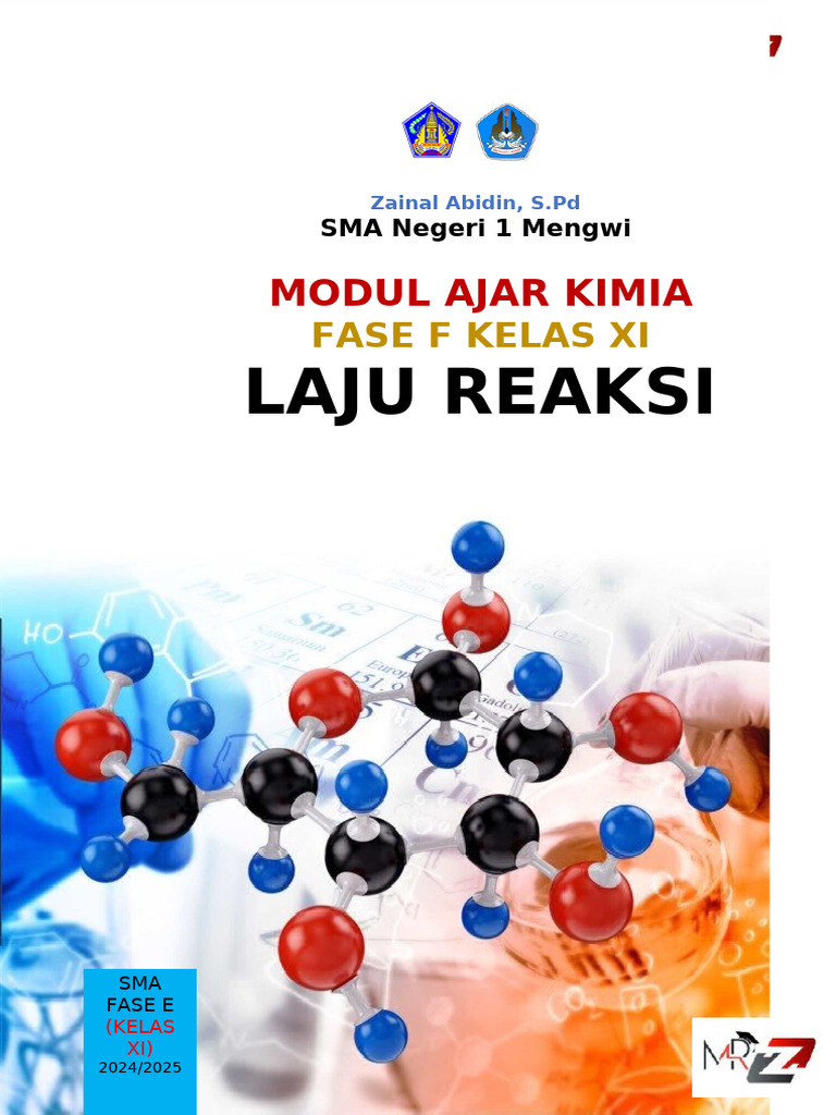 Modul Kimia Fase F Kelas XI TH 24 - F11.7 Laju Reaksi | PDF