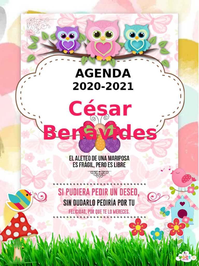Agenda 2020-2021 César Benavides (1) | PDF