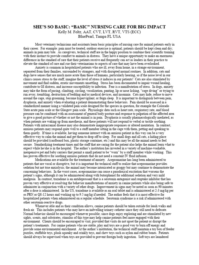 Foltz - 4 - Basic Nursing - Care With Big Impact | PDF | Dieting ...