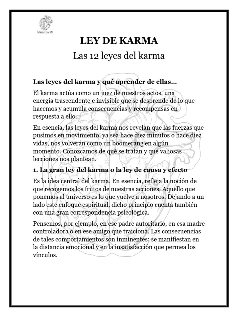Ley de Karma | PDF | Karma