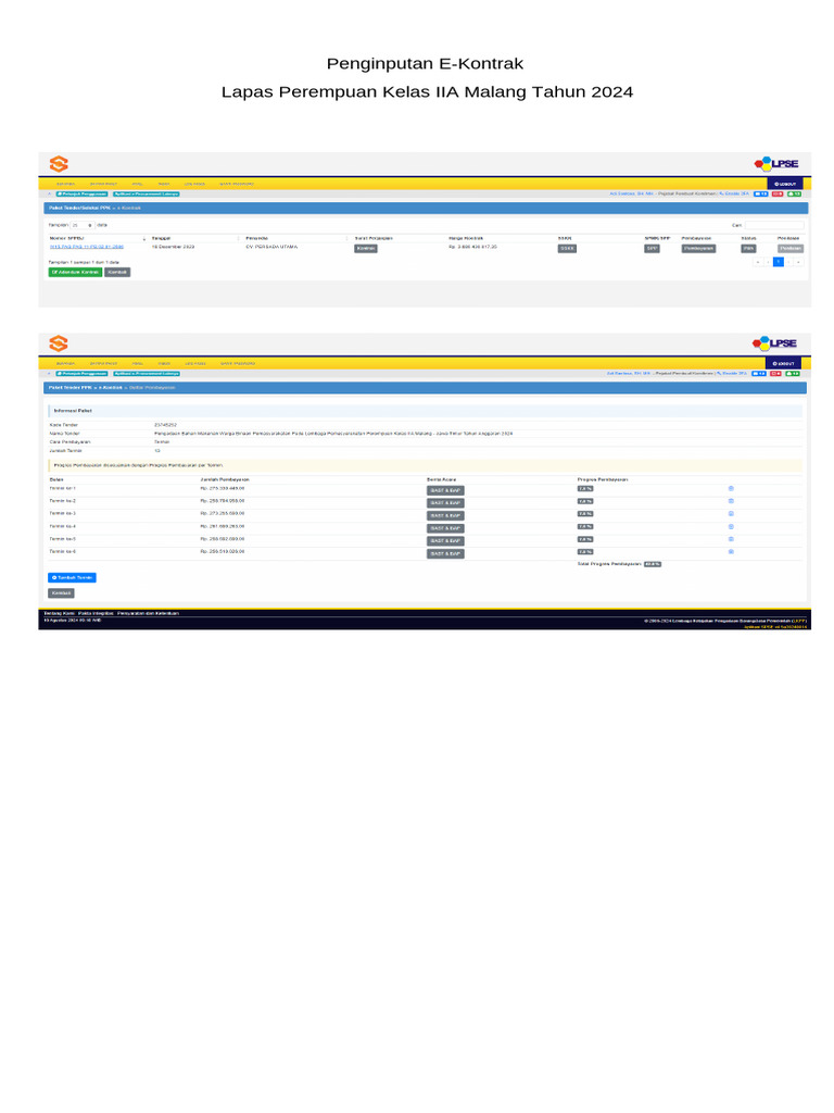 Kontrak LPP Malang | PDF