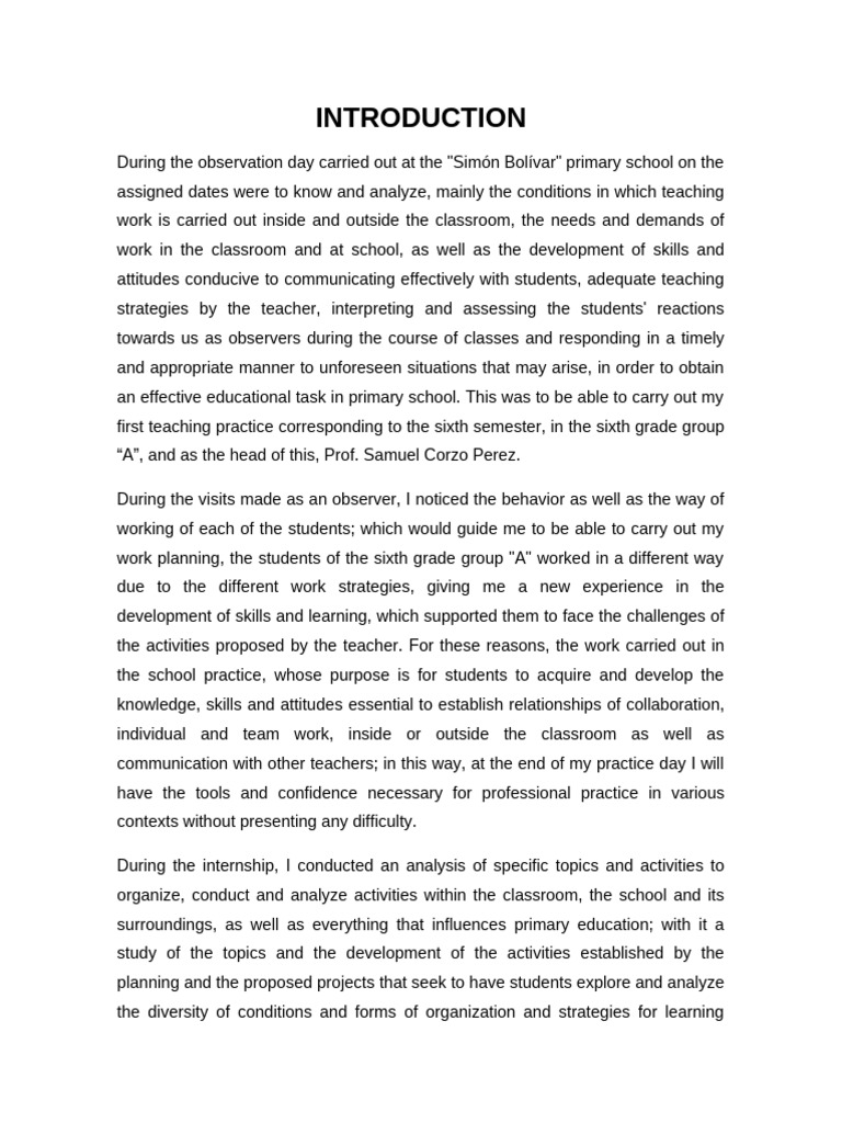 Teaching Practice Report | PDF | Knowledge | Teachers