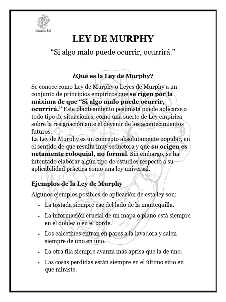 Ley de Murphy | PDF