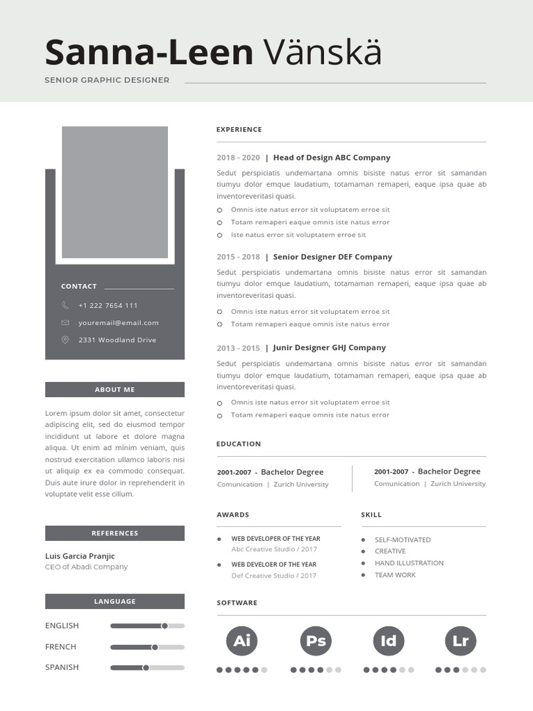 03 - Professional CV Resume Template | PDF