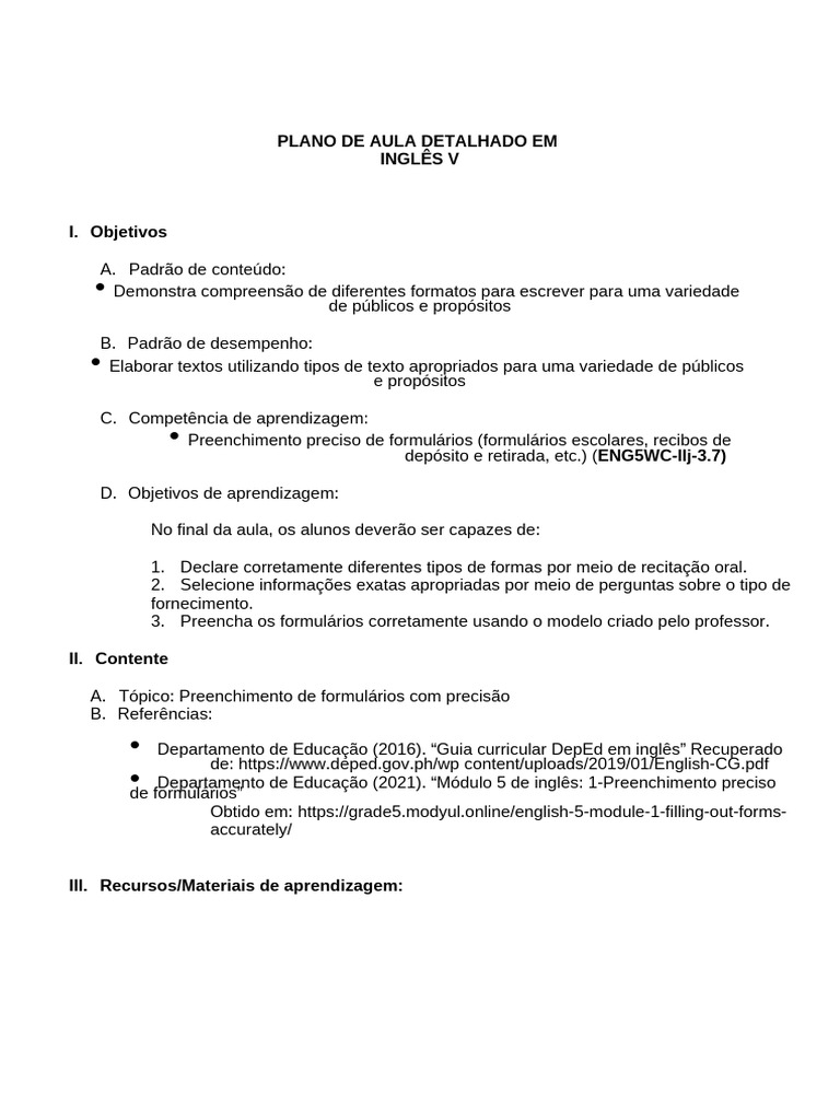 Preenchimento Preciso de Formulários em Inglês | PDF | Informação | Lição
