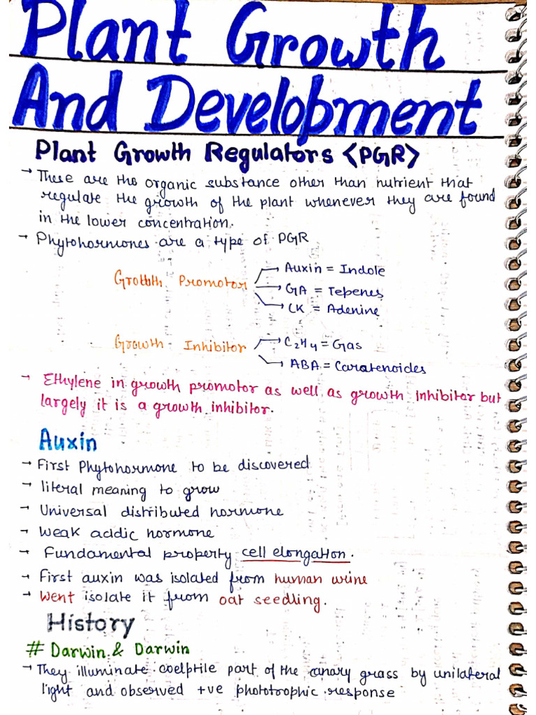 Plant Growth and Development | PDF