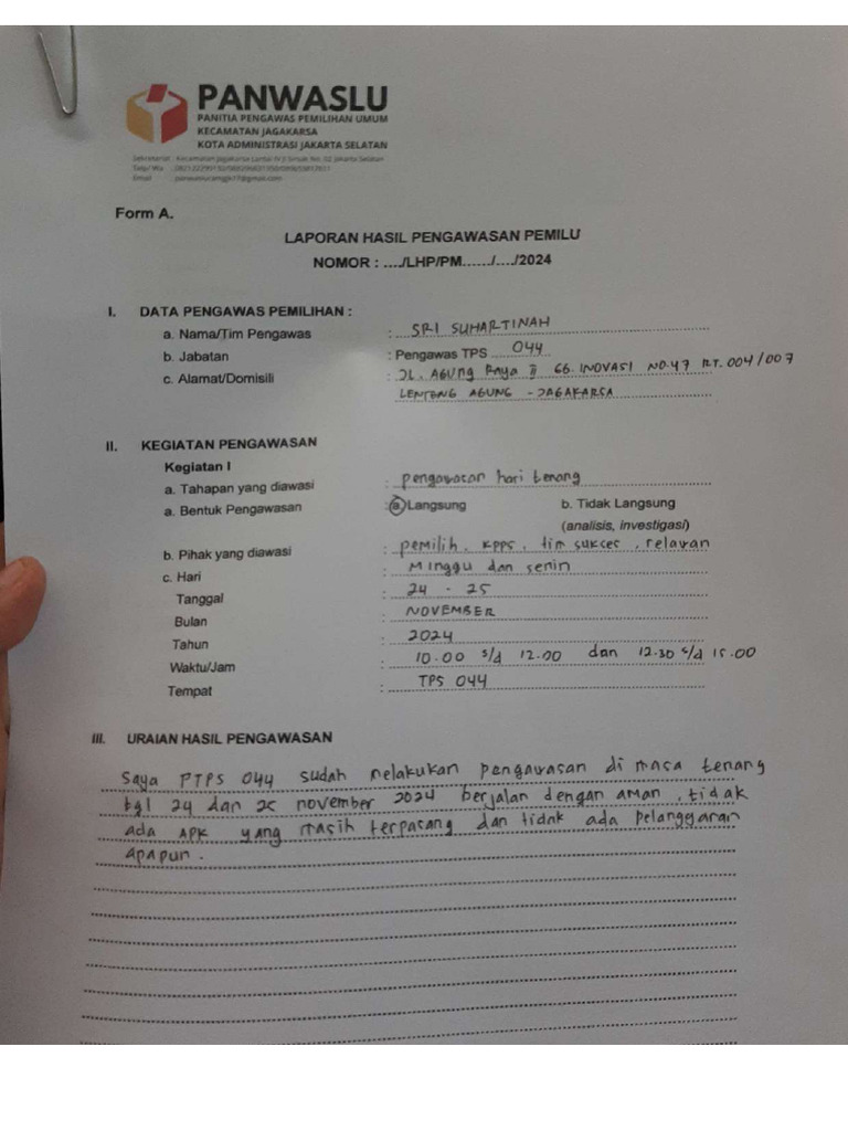 LHP 044 Lenteng Agung | PDF