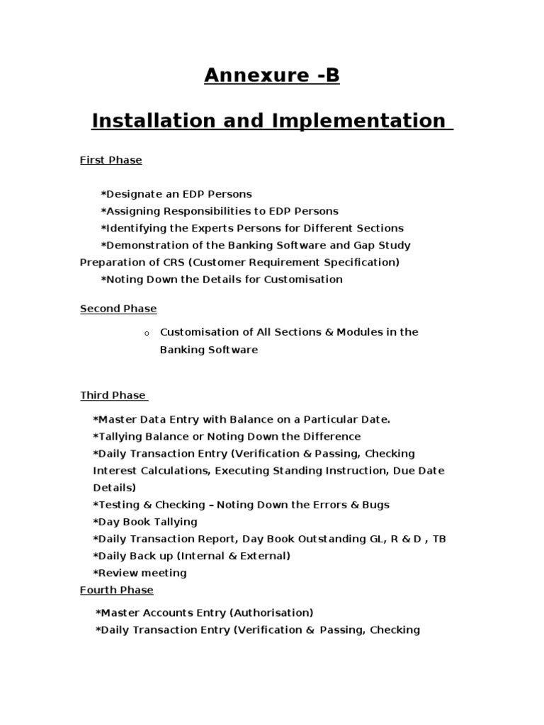 SW Installation & Implementation | PDF | Implementation | Software