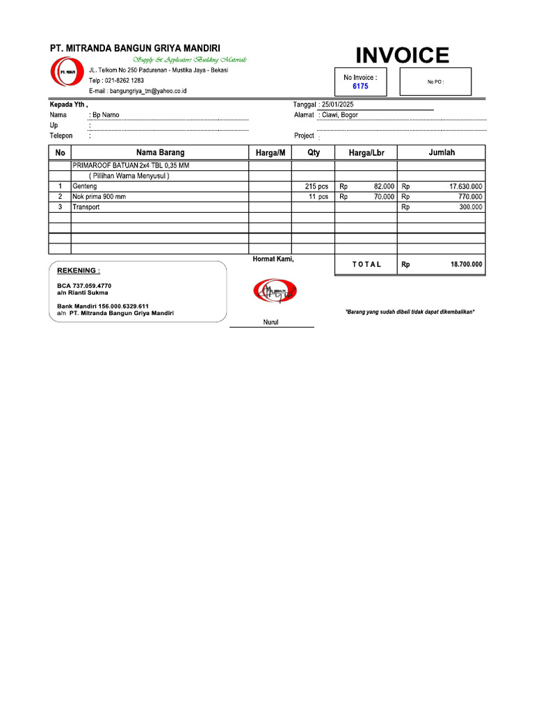 6175 INV BP Narno | PDF