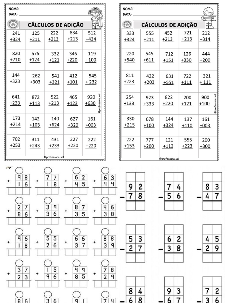 Matematica Eja Adição e Subtração | PDF