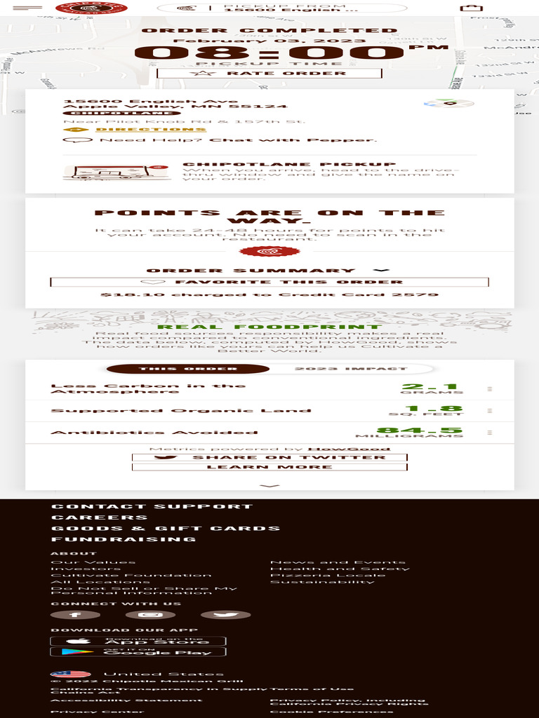 Chipotle - Order Confirmation 3 | PDF