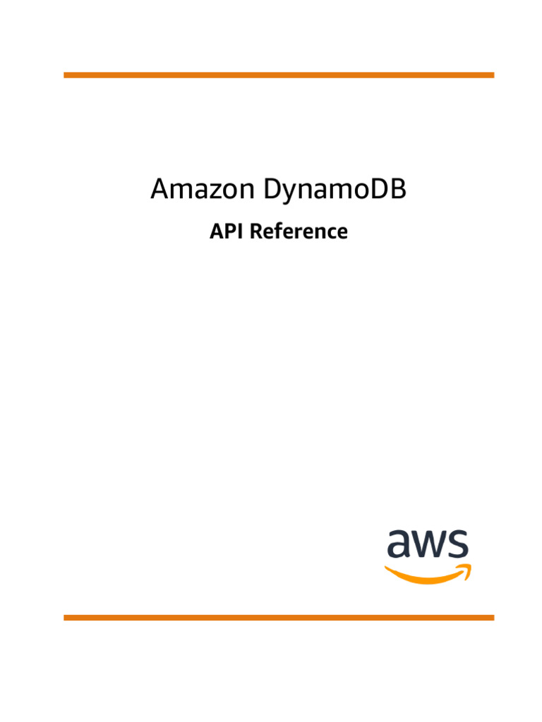 dynamodb-api | PDF | Boolean Data Type | Data