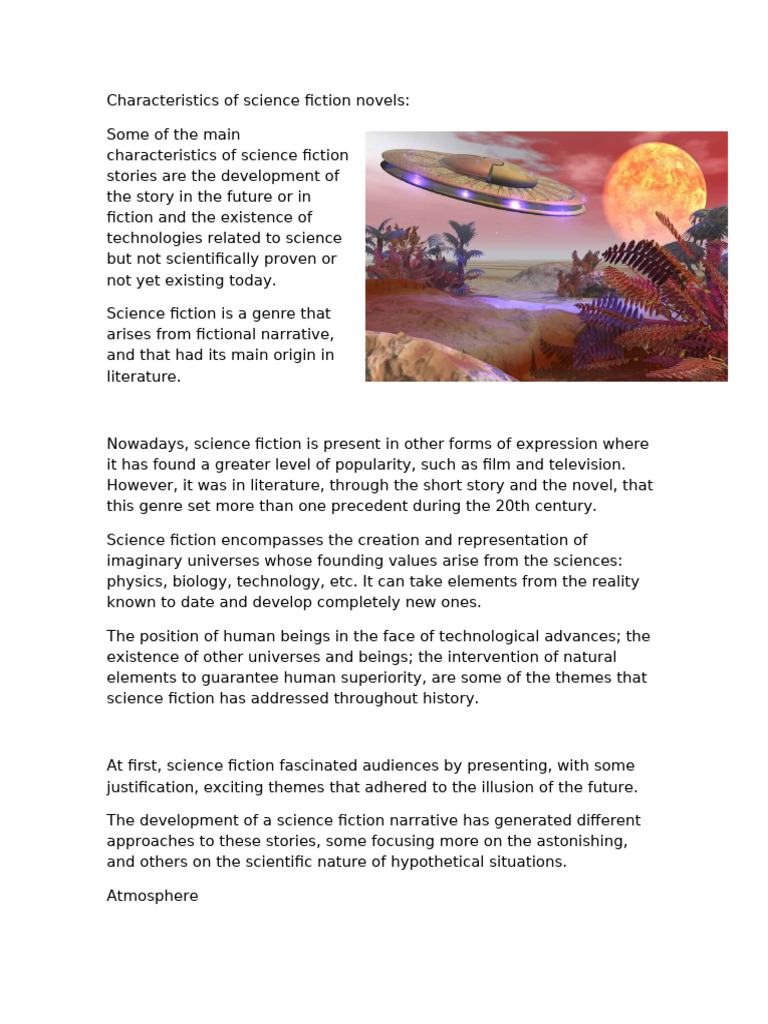 Characteristics of Science Fiction | PDF | Science | Science Fiction