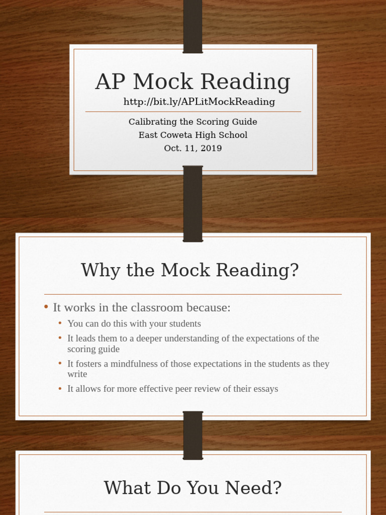 AP Mock Reading Scoring Guide Calibration | PDF