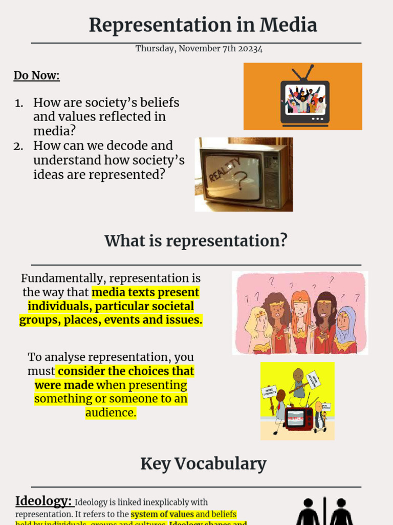 Representation in Media | PDF | Ideologies | Hegemony
