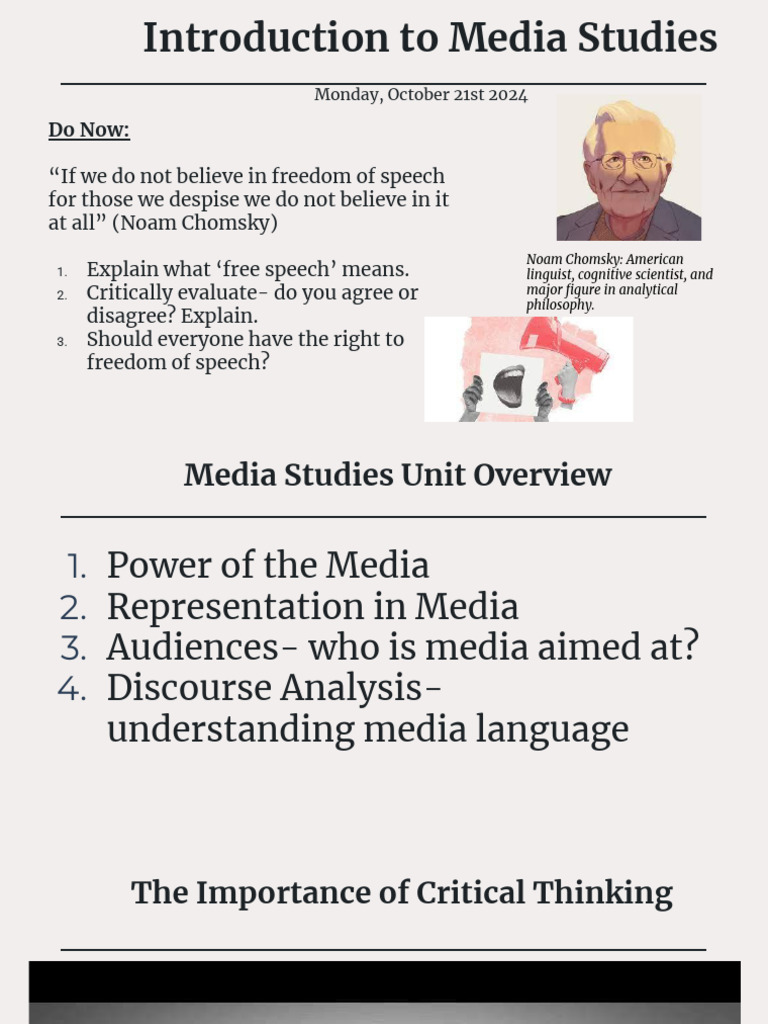 Introduction To Media Studies | PDF | Knowledge | Psychological Concepts