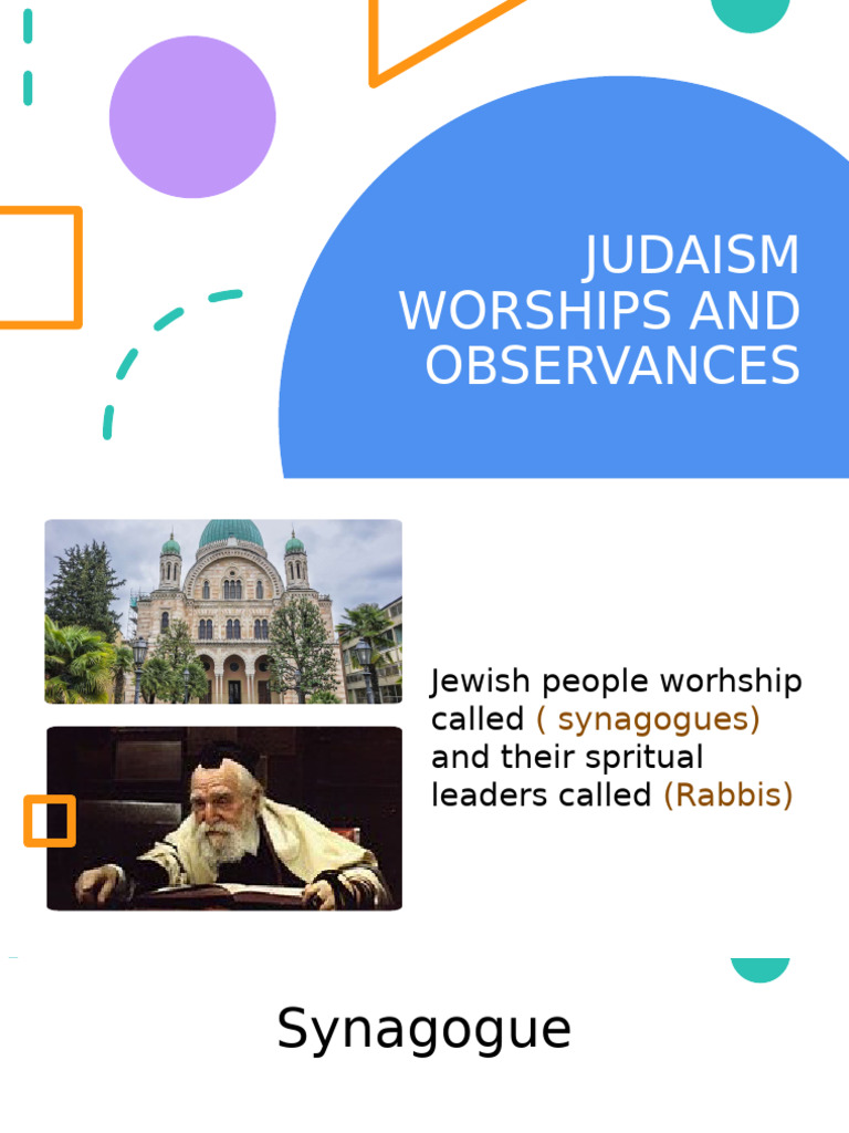 Group 7 Judaism | PDF | Rabbi | Jewish Holidays