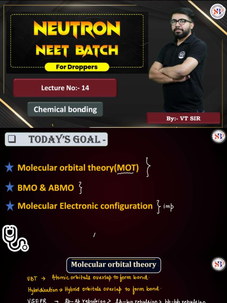 Lecture 14 _ Molecular Orbital Theory | PDF