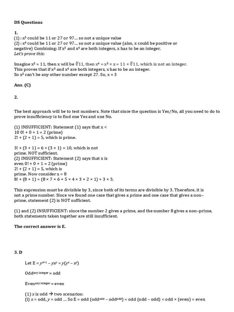 Solutions - Quant Live Session 2 - GMAT Focus Edition | PDF | Fuel ...