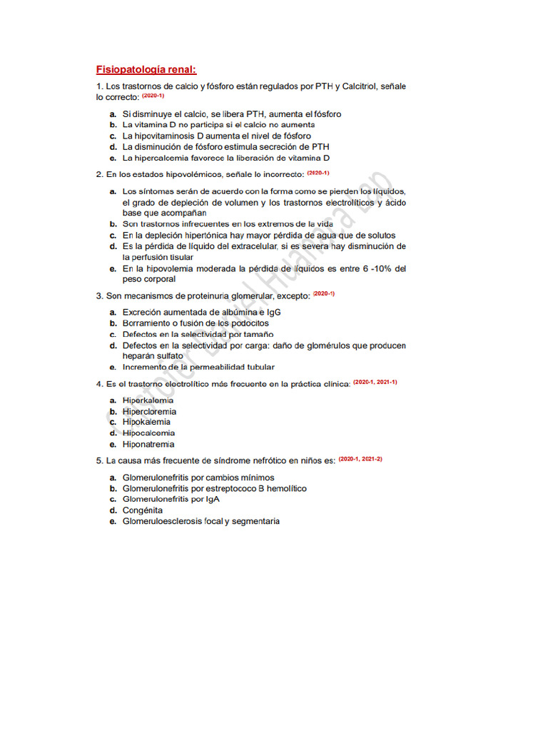 Banco Final Fisiopato | PDF