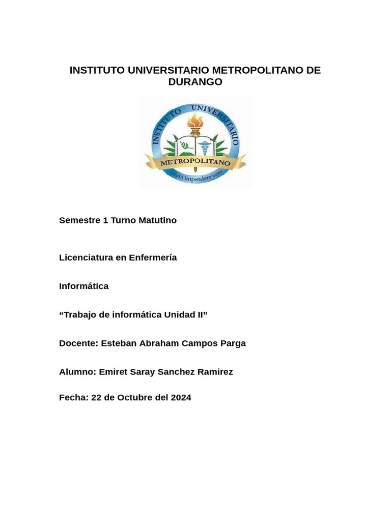 informatica enfermeria | PDF