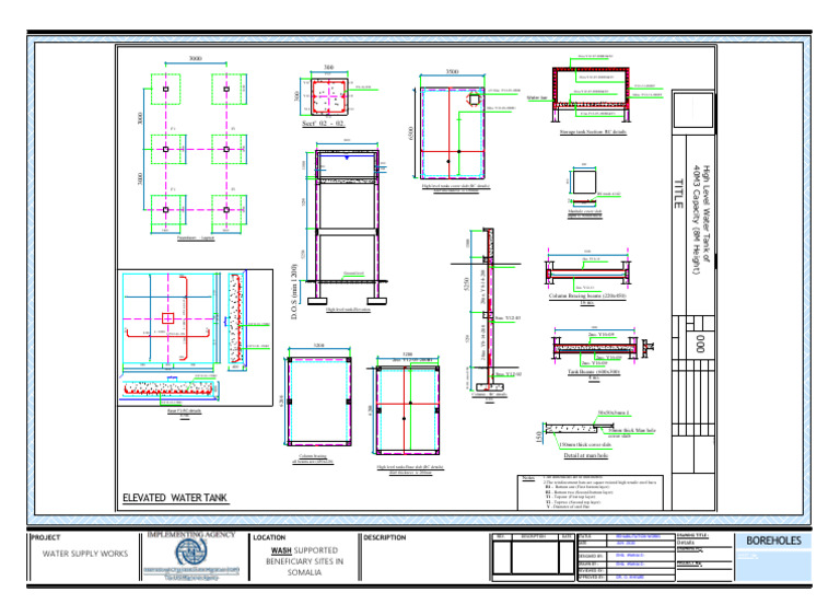 Elevated Water Tank Design | PDF | Civil Engineering | Structural ...