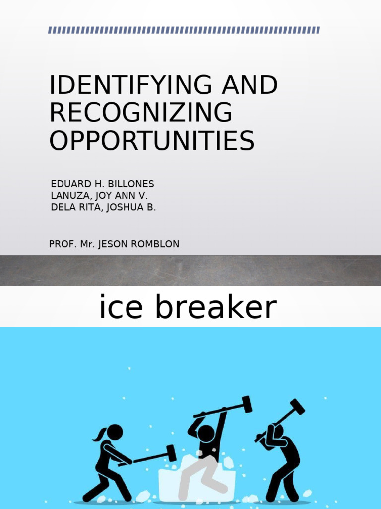 Identifying Business Opportunities Guide | PDF | Entrepreneurship ...