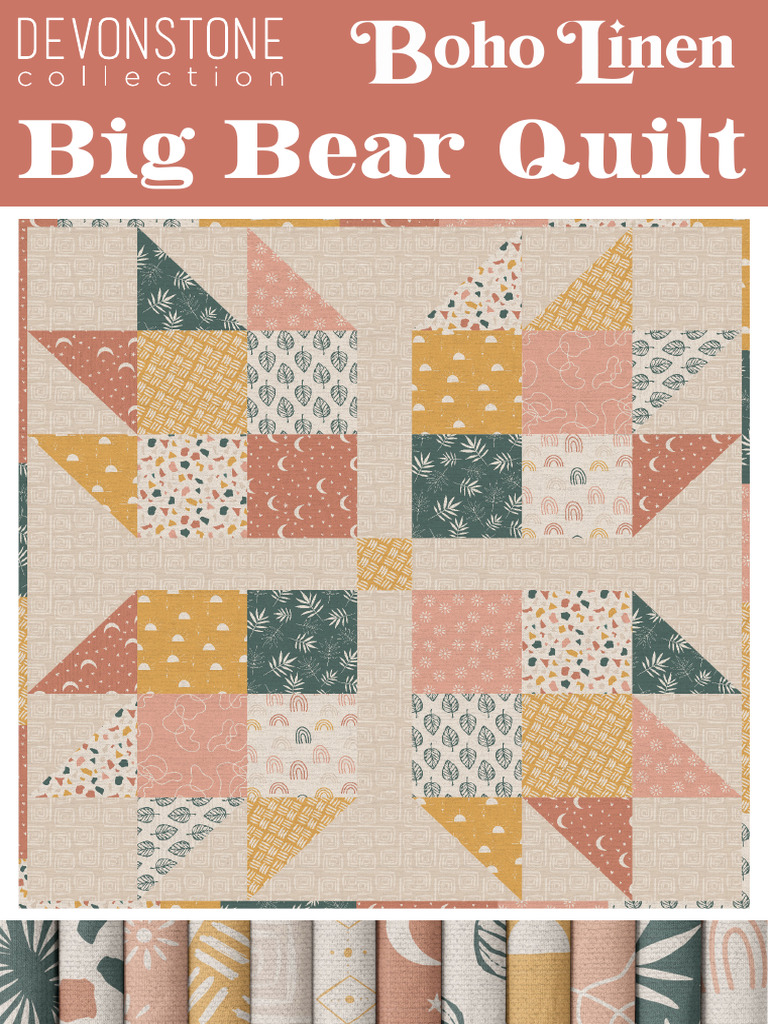 BigBearQuilt Instructions3 | PDF | Seam (Sewing) | Sewing