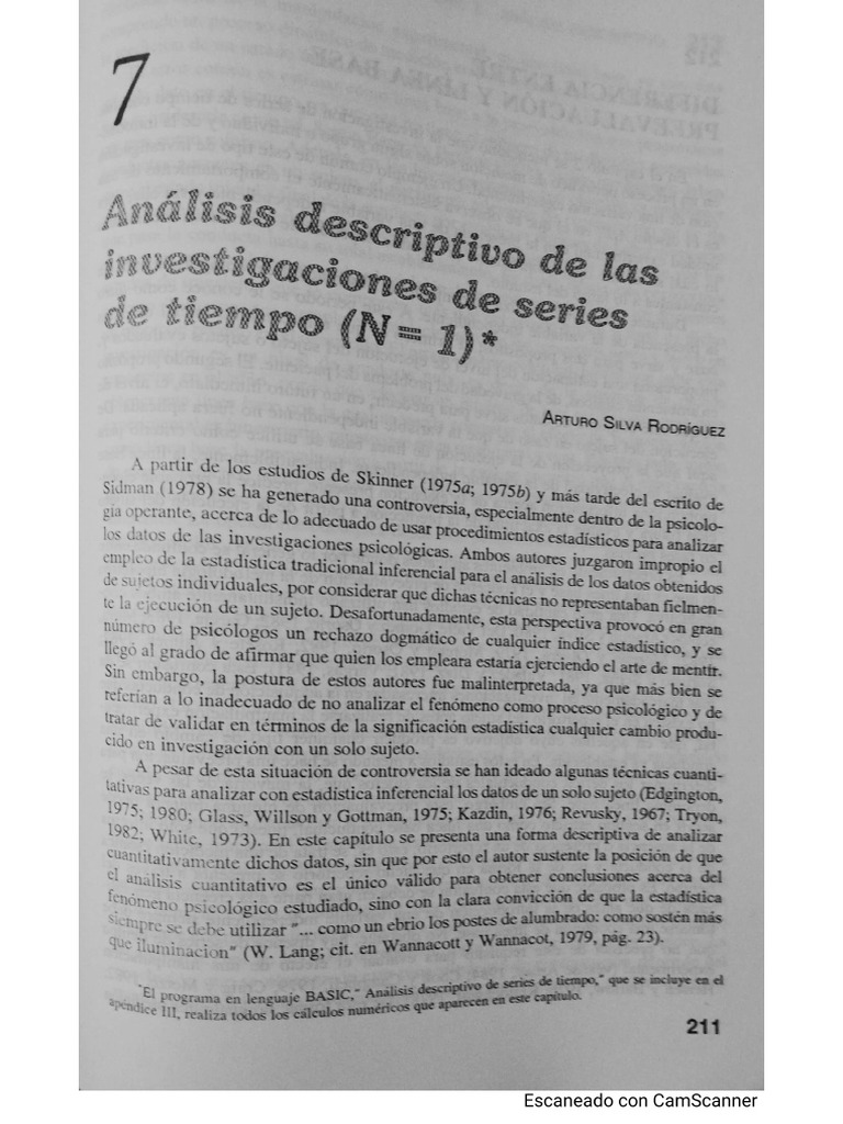 Series de Tiempo Cap 7 Silva Rodriguez | PDF