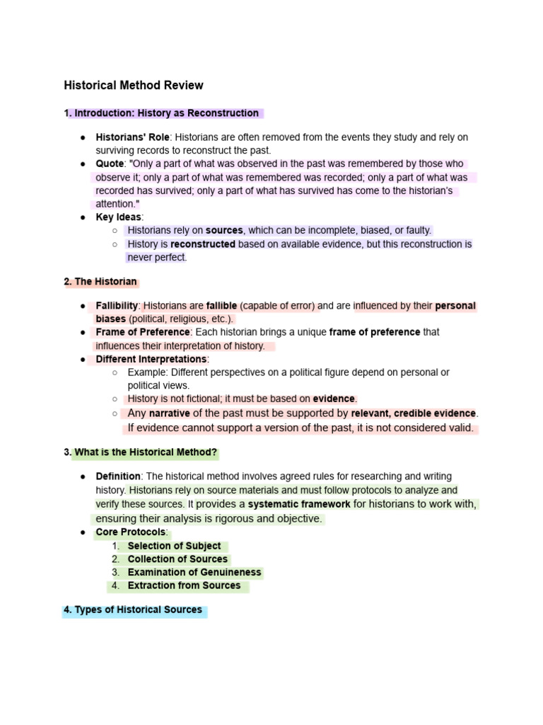 GE 2- HISTORICAL METHOD | PDF | Primary Sources | Historian