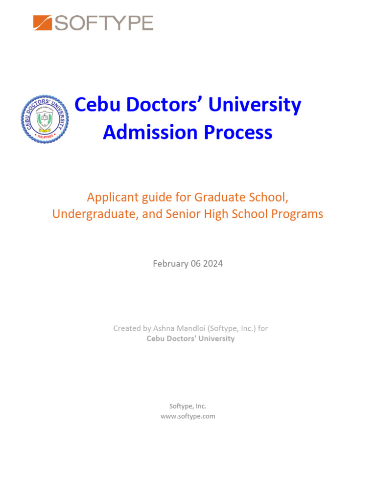 CDU Admission Process - Applicant Guide For GS, UG and SHS Programs ...