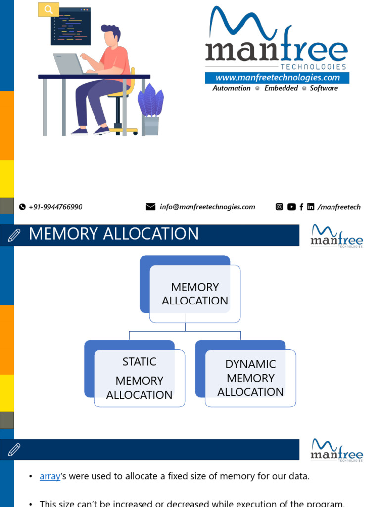 12c Dynamic Memory Allocation Pdf Pointer Computer Programming Computer Engineering