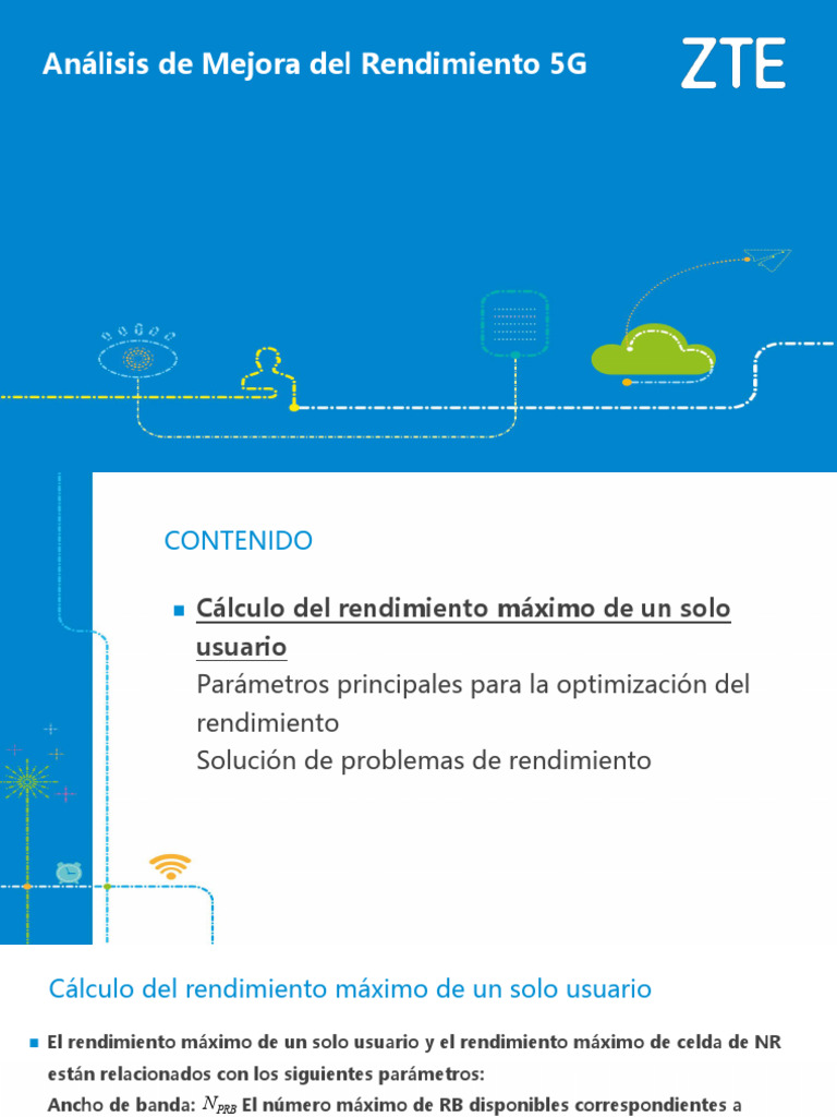 13、5G_NAST3104_F01_3 5G Analisis de Mejora de Rendimiento 5G | PDF | Modulación | Conmutador de red