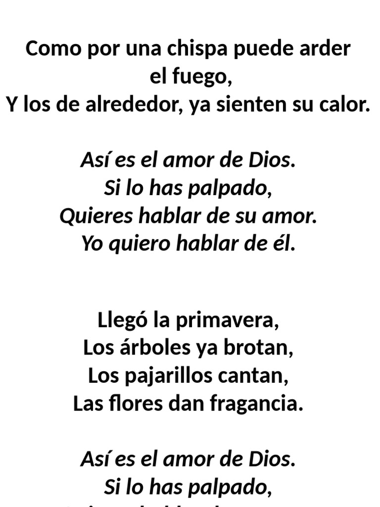 Como Por Una Chispa Puede Arder | PDF