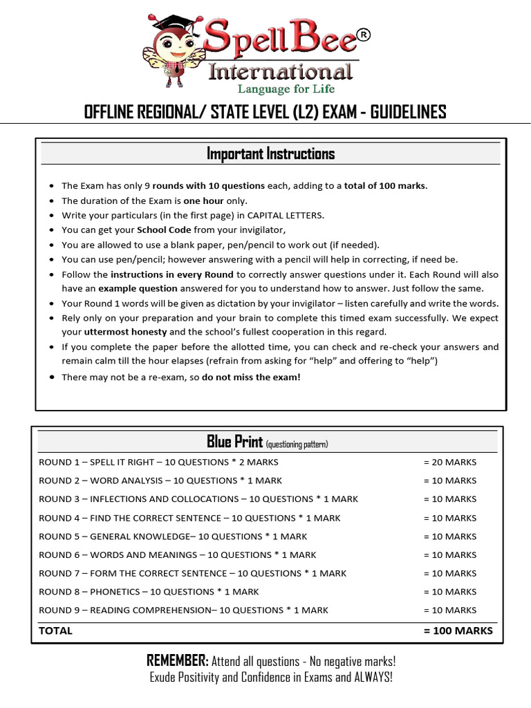 Offline State Level Exam Guidelines | PDF | Learning | Human Communication