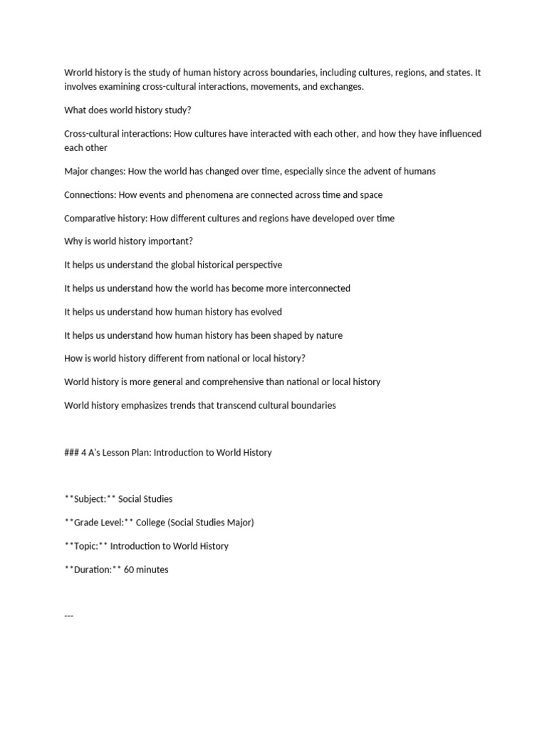 Wrorld History-WPS Office | PDF | Civilization | Silk Road